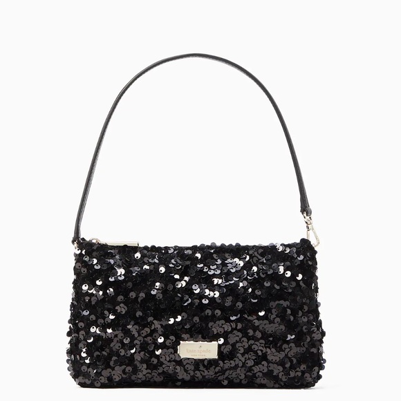 kate spade | Bags | Kate Spade Kiki Sequin Fabric Convertible Wallet ...